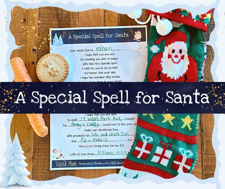 TICKLED MOON | A Special Spell for Santa | Personalised poem